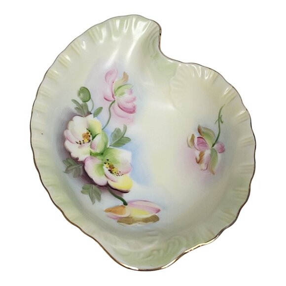 Lefton | Dining | Vtg 94s Lefton China Serving Dish Ne260 7 Wild Rose ...